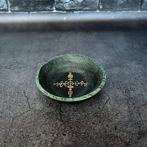 Ti Jan Danto Veve Altar Ritual Offering Plate Voodoo Magic Occult Tool ...