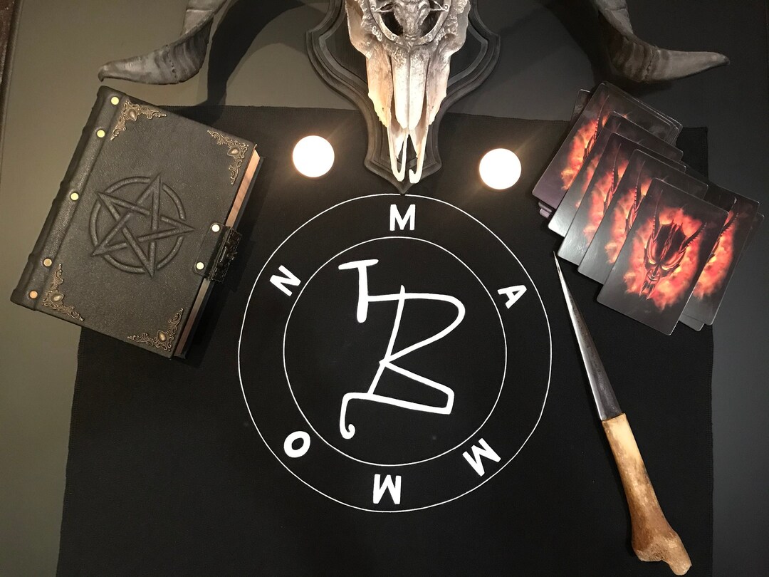 Mammon Tablecloth Demon Ritual Cloth Witch Altar Witchcraft Supplies ...