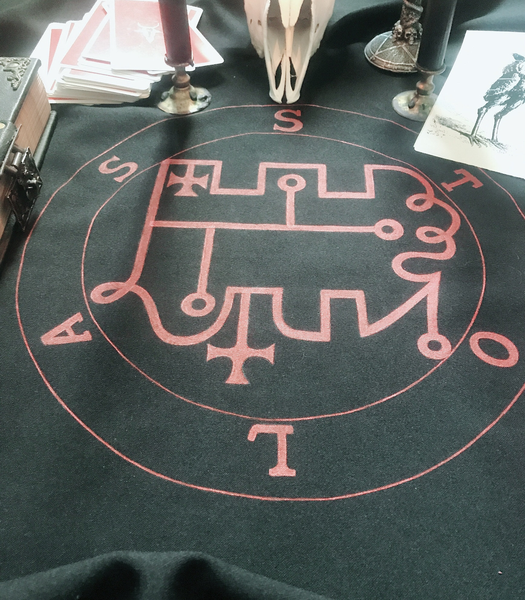 Stolas tablecloth Goetia demon sigil | Etsy