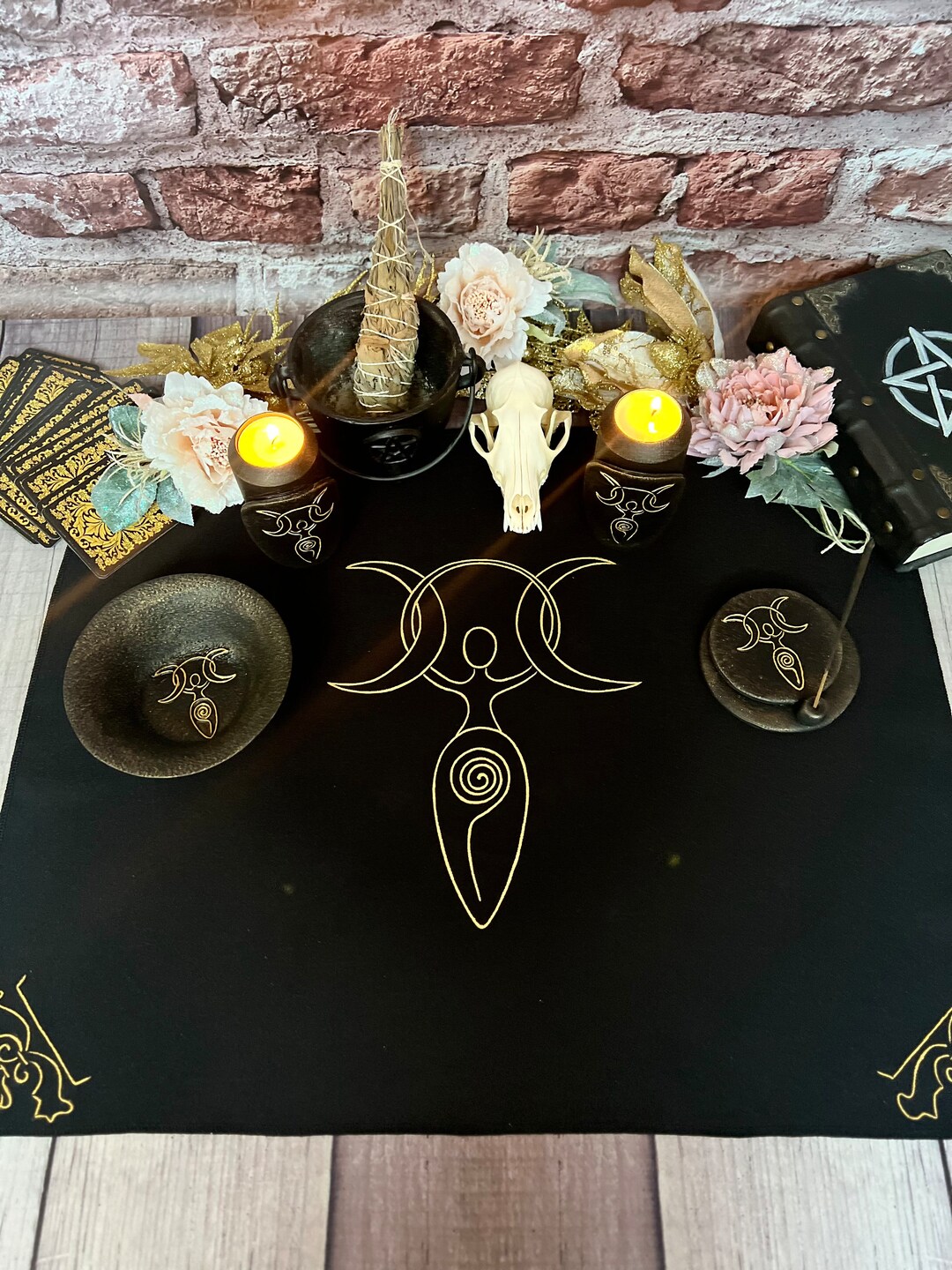 Spiral Goddess Cloth Moon Goddess Wicca Altar Ritual Witchcraft ...