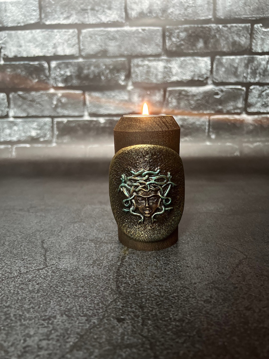 Medusa Gorgon Candlestick Altar Spell Greek Mythology Witchcraft Decoration - Etsy