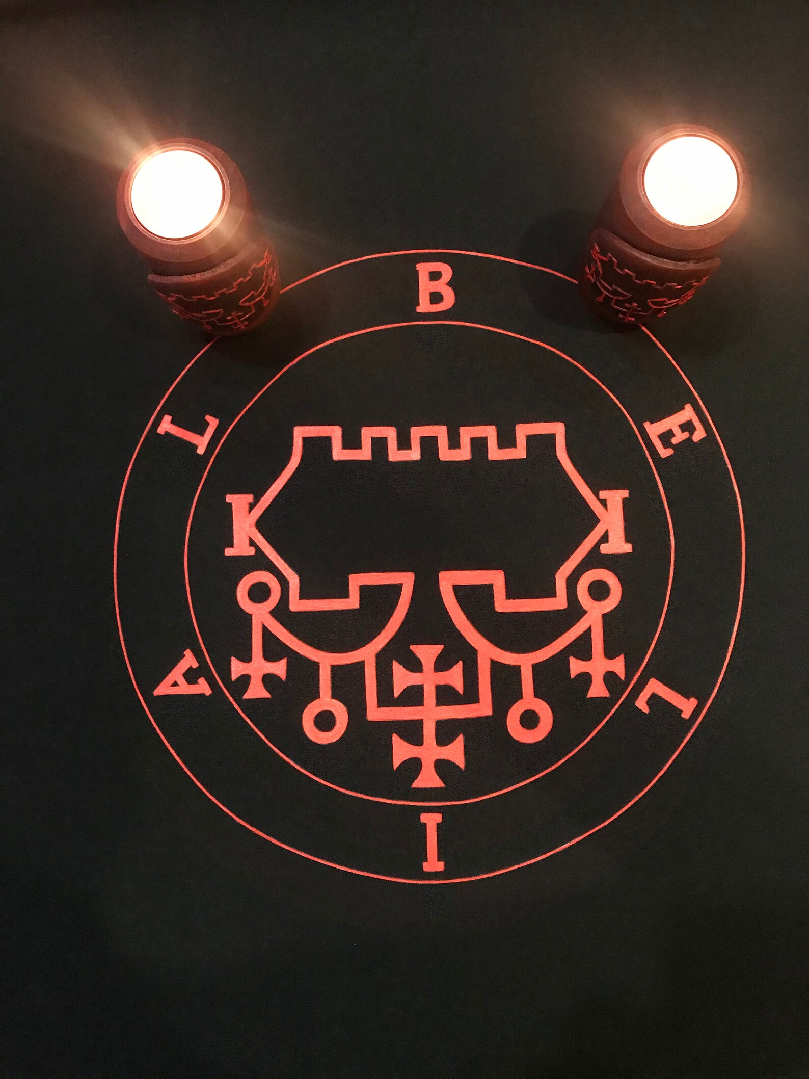 Belial Tablecloth Goetia Demon Sigil Ritual Altar Occult Altar - Etsy