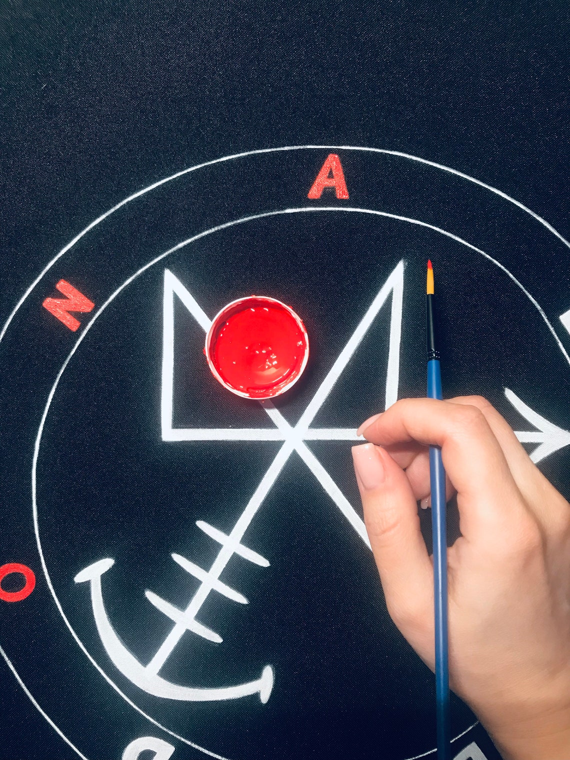 Abaddon Altar Tablecloth Demon Sigil Ritual Tool | Etsy