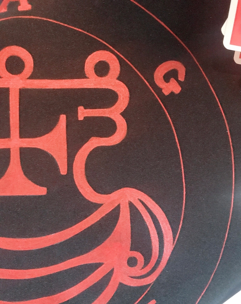 Agares Altar Cloth Goetia Demon Sigil Invocation Demon | Etsy
