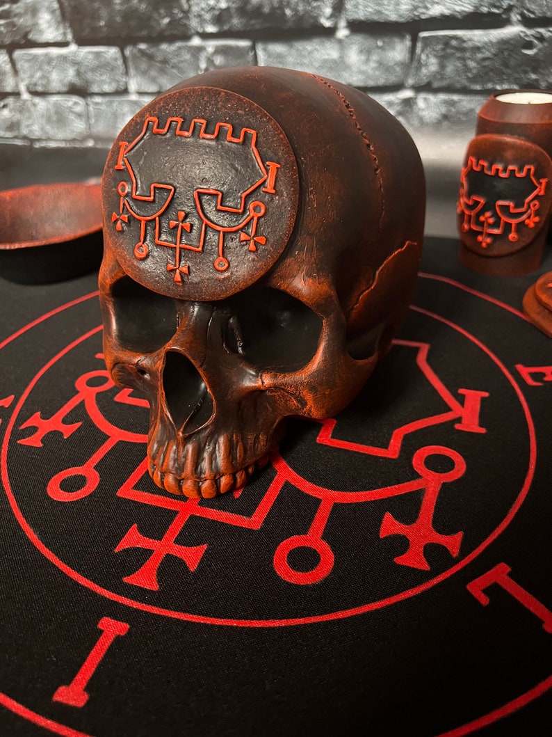 Belial Altar Skull Goetia Demon Sigil Ritual Altar Occult - Etsy