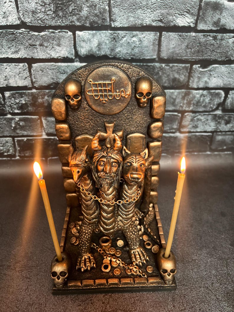 Bune Goetia Demon Altar Statue Bune Figures Solomon Magic Demonology ...