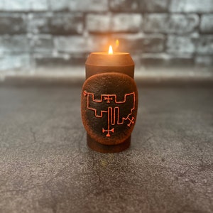 Vual Goetia Candlestick Demons Candle Holder Ritual Altar Solomon ...