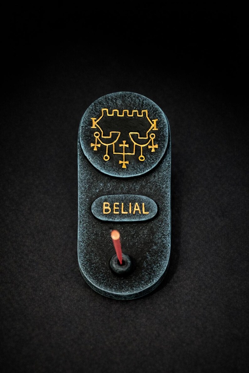 Belial Sigil Goetia Altar Ritual Incense Holder - Etsy