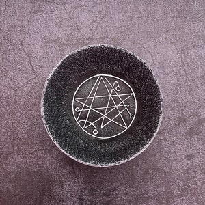 Necronomicon Offering Bowl Altar Plate Witchcraft Supplies Sorcery - Etsy