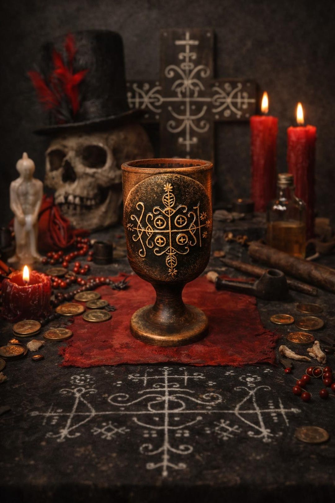 Papa Legba Voodoo Magic Altar Ritual Cup - Etsy