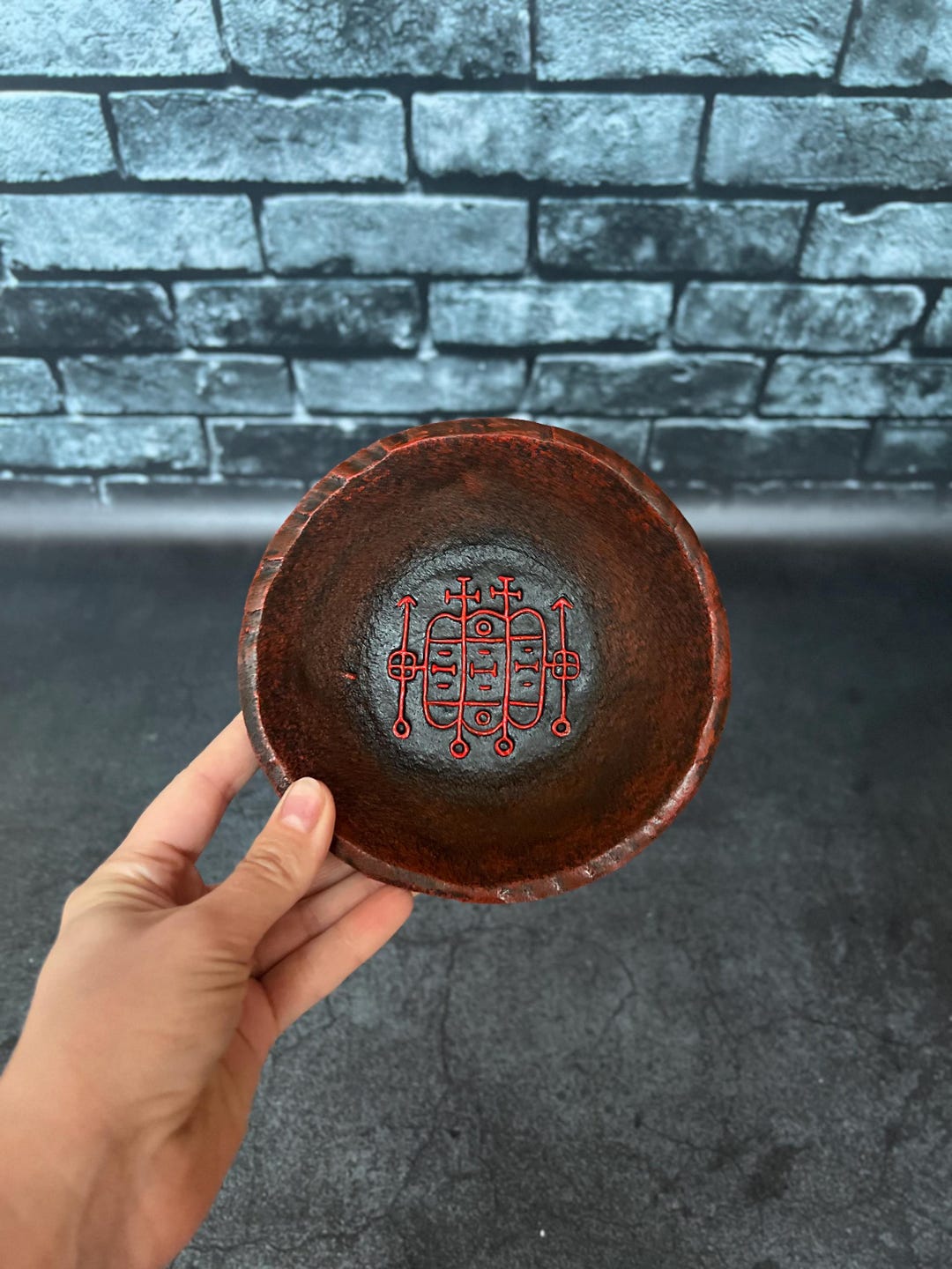 Forneus Sigil Offering Bowl | Goetia Demon Altar Plate | 72 Demons ...
