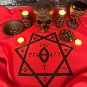 Babalon Skull Thelema Crowley Babalon Sigil Altar Tool Witch Home Decor ...