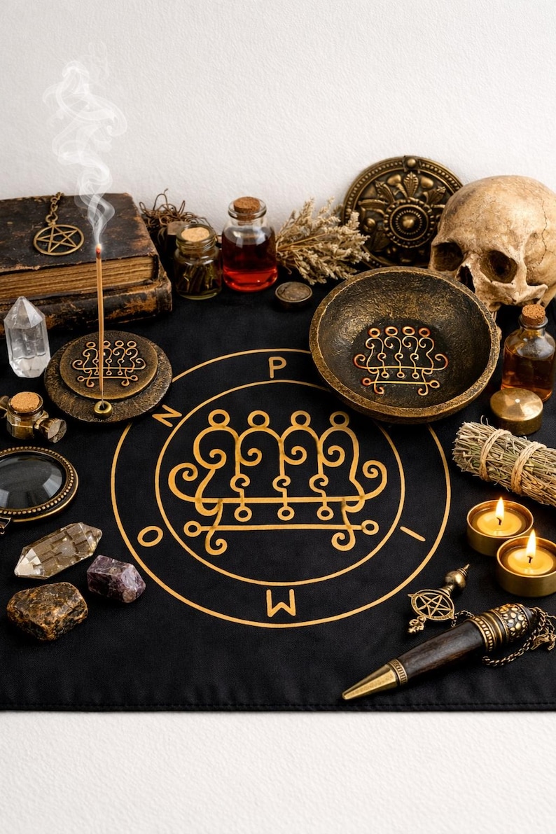 Paimon Sigil Goetia Lesser Key Solomon SET - Etsy