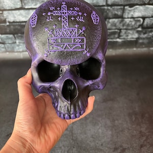 Baron Samedi Altar Skull Voodoo Ritual Tool Witchcraft Supplies Sorcery ...