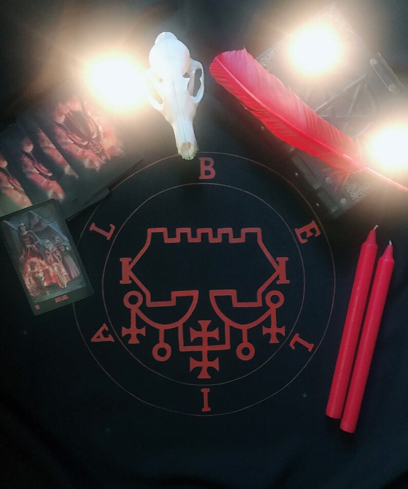 Belial Tablecloth Goetia Demon Sigil Demonology Altar Occult - Etsy