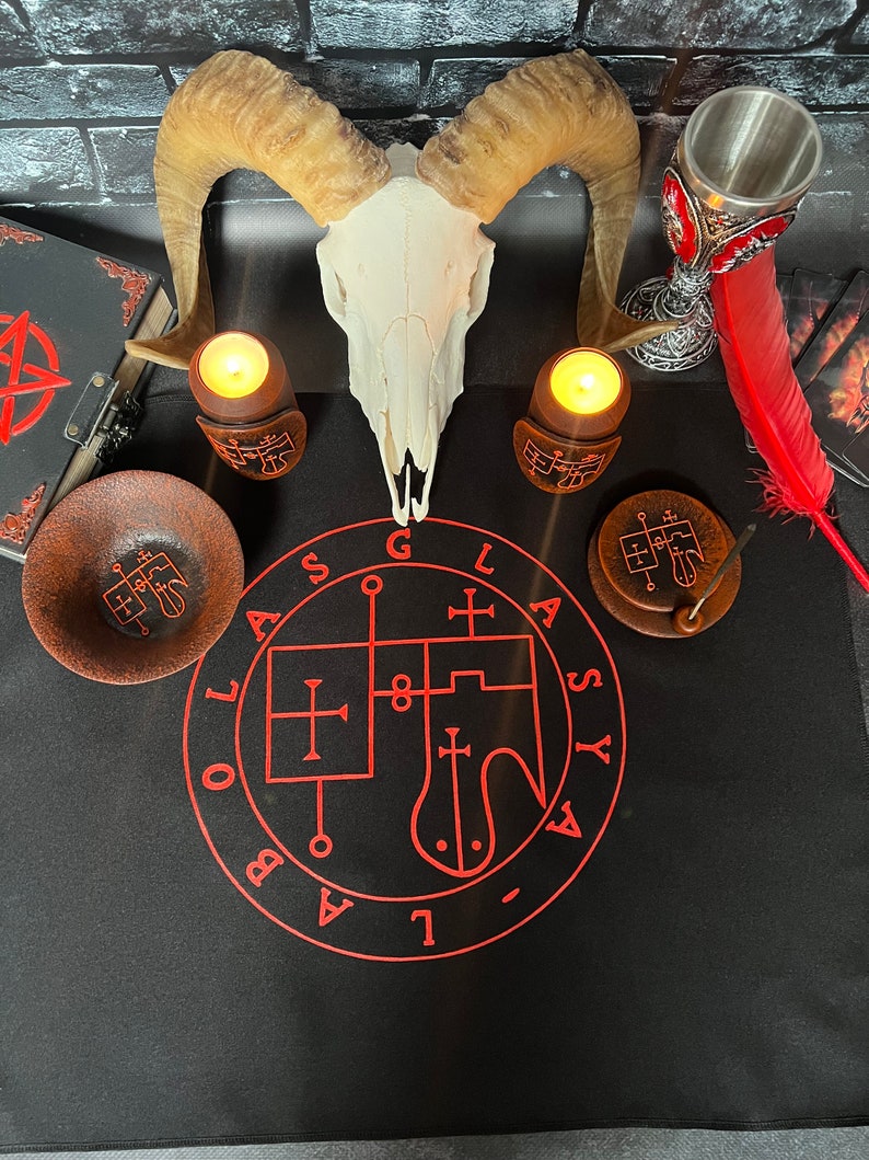 Glasya Labolas Goetia Tablecloth 72demon Sigil Ritual Altar Cloth ...