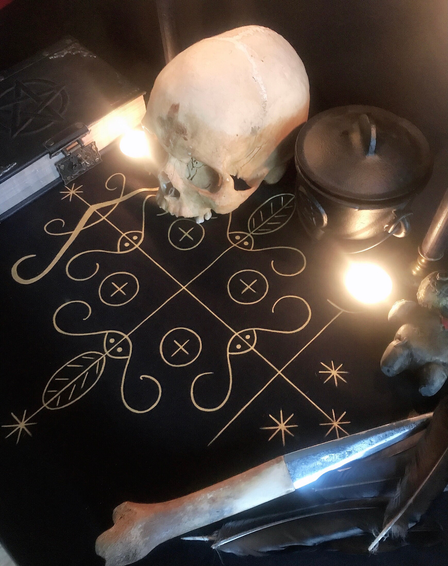 Papa Legba Cloth Voodoo Symbol Ritual Cloth Occult Altar Altar - Etsy UK