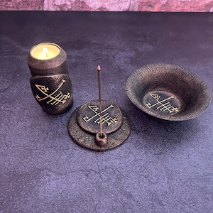 Lucifuge Rofocale Candlestick Altar Demonic Candle Holder Altar ...