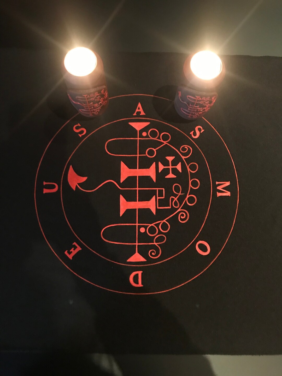 Asmodeus Tablecloth Goetia Demon Sigil Witch Altar Witchcraft - Etsy
