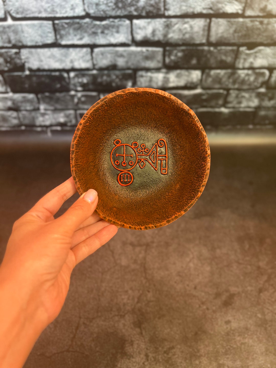 Amdusias Offering Bowl Goetia Plate Demon Sigil Ritual Altar Witchcraft ...