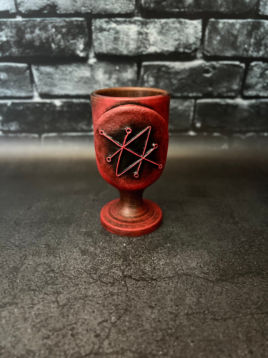 Azazel Sigil Altar Cup Demon Goblet Ritual Goetia Witchcraft Supplies ...