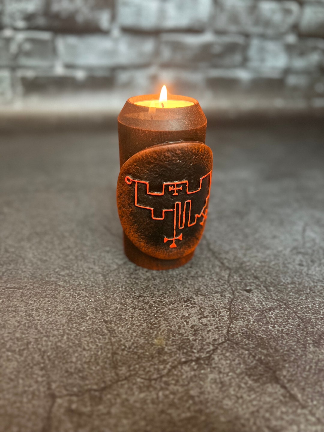 Vual Goetia Candlestick Demons Candle Holder Ritual Altar Solomon ...