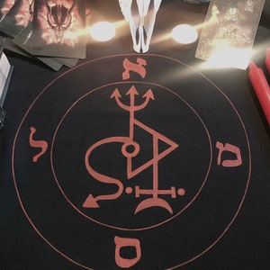 Samael Demon Sigil Qliphoth Altar Ritual Tablecloth - Etsy