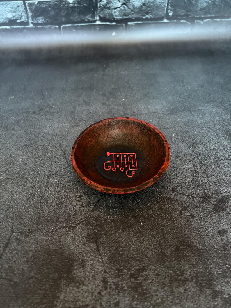 Lesser Key Solomon Goetia Ronove Sigil Altar Offering Bowl - Etsy UK
