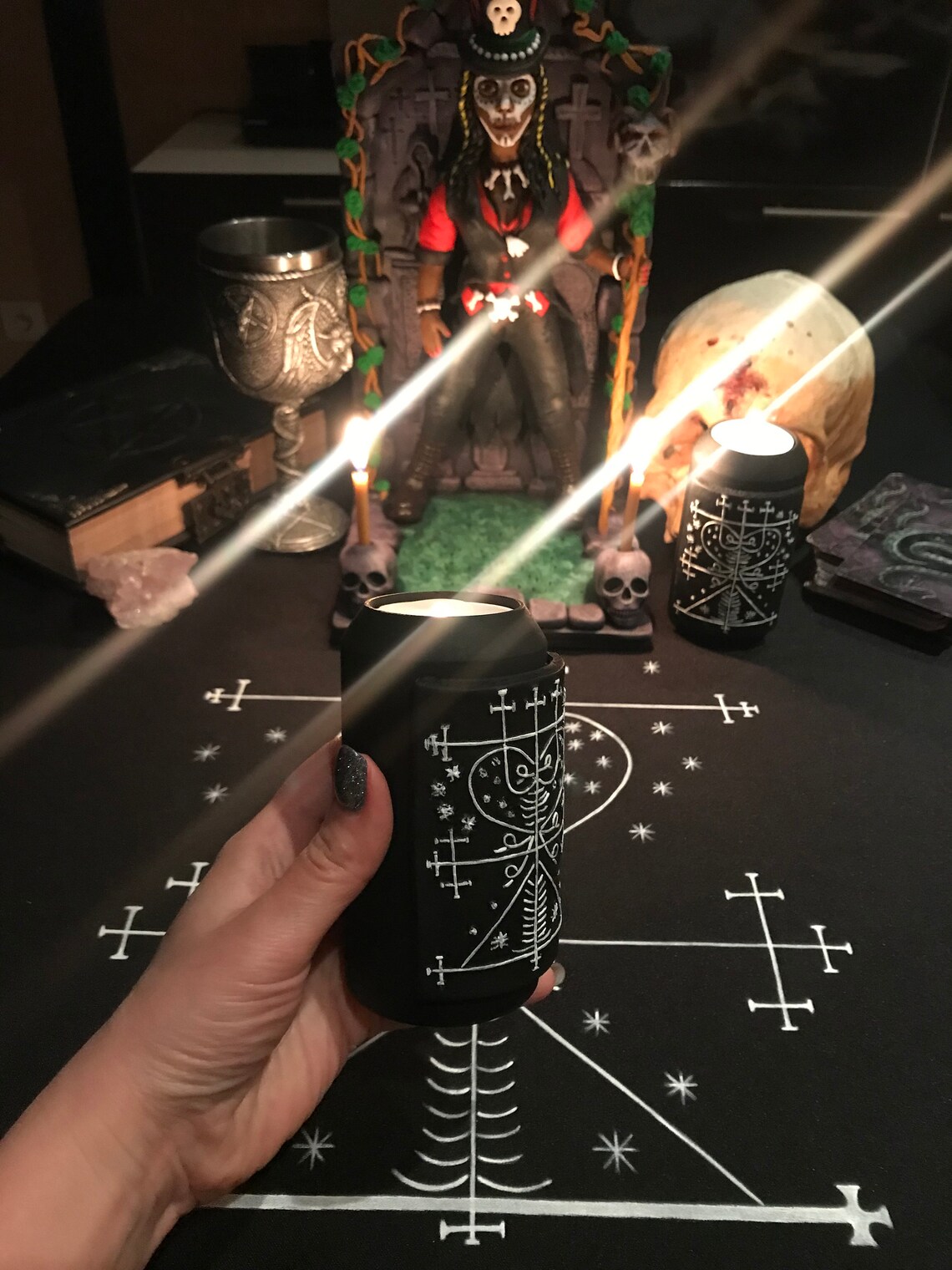 Maman Brigitte Candlestick Voodoo Ritual | Etsy