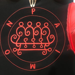 Paimon Tablecloth Goetia Demon Sigil Altar Lesser Key Solomon ...