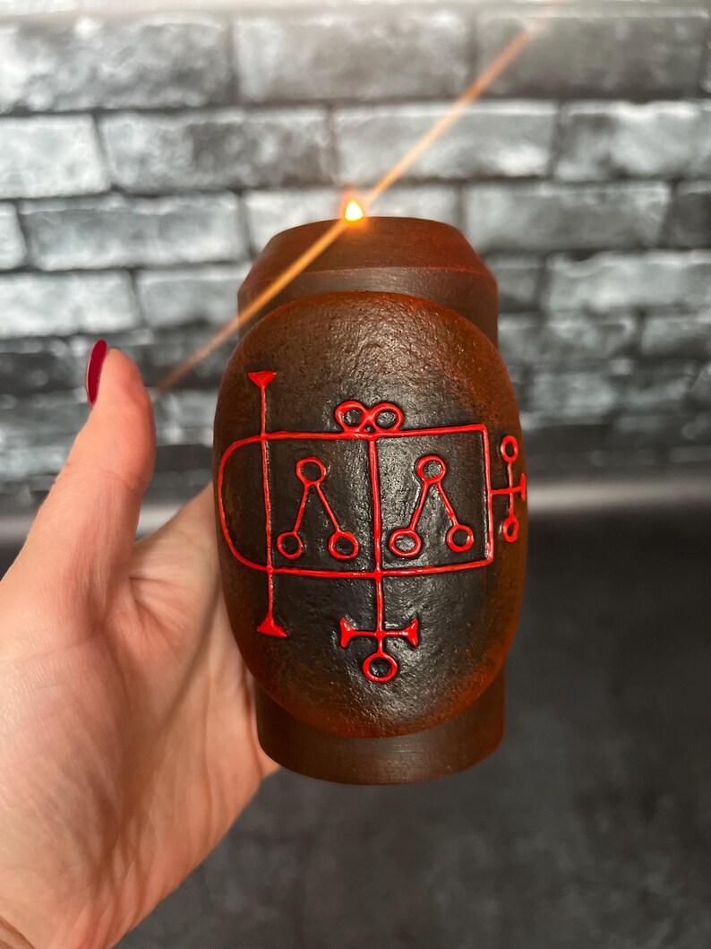 Malphas Sigil Goetia Solomon Magic Altar Candle Holder - Etsy