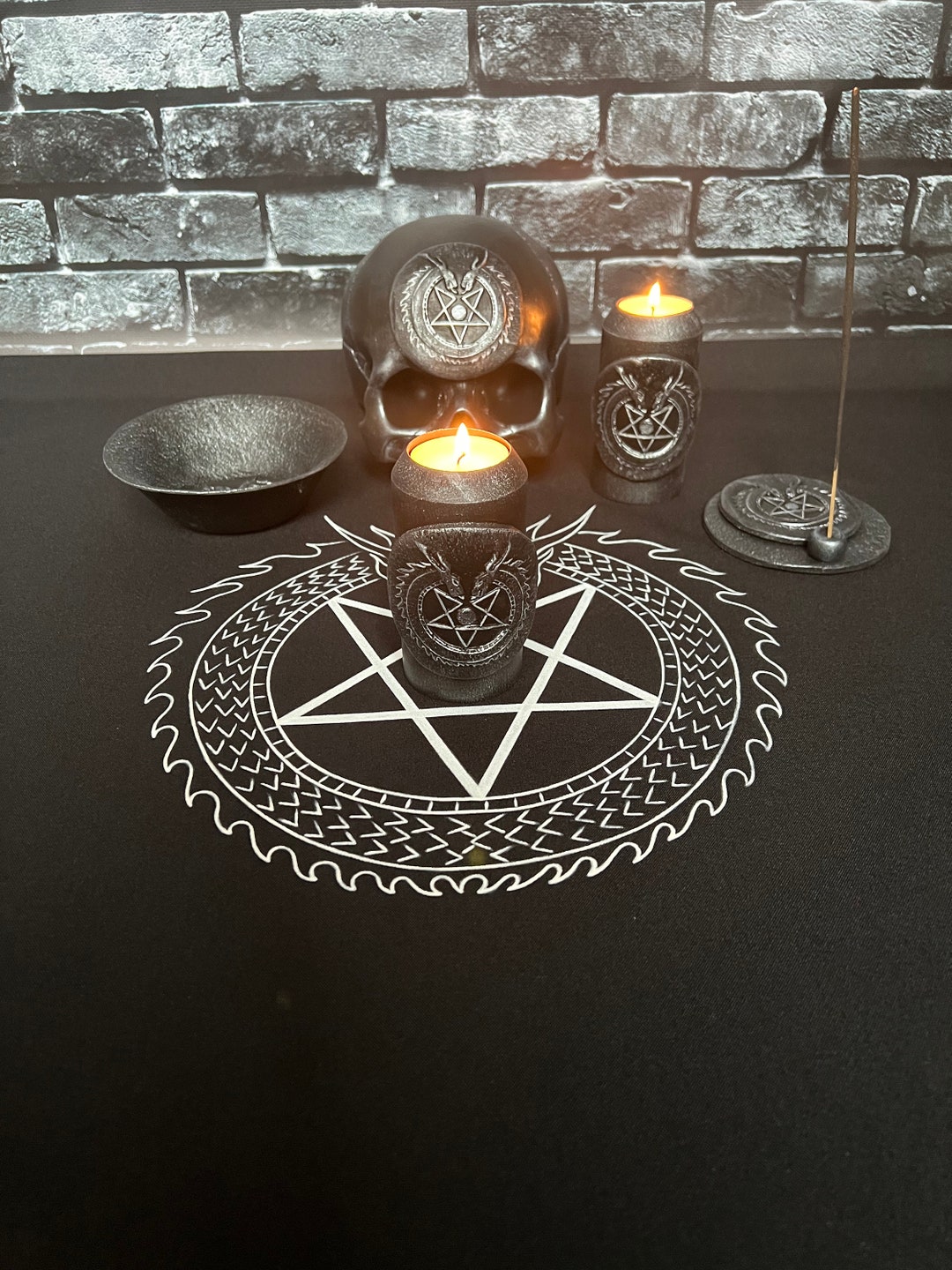 MLO Candlestick Azerate Chaos Magic Anti Cosmic Candle Holder ...