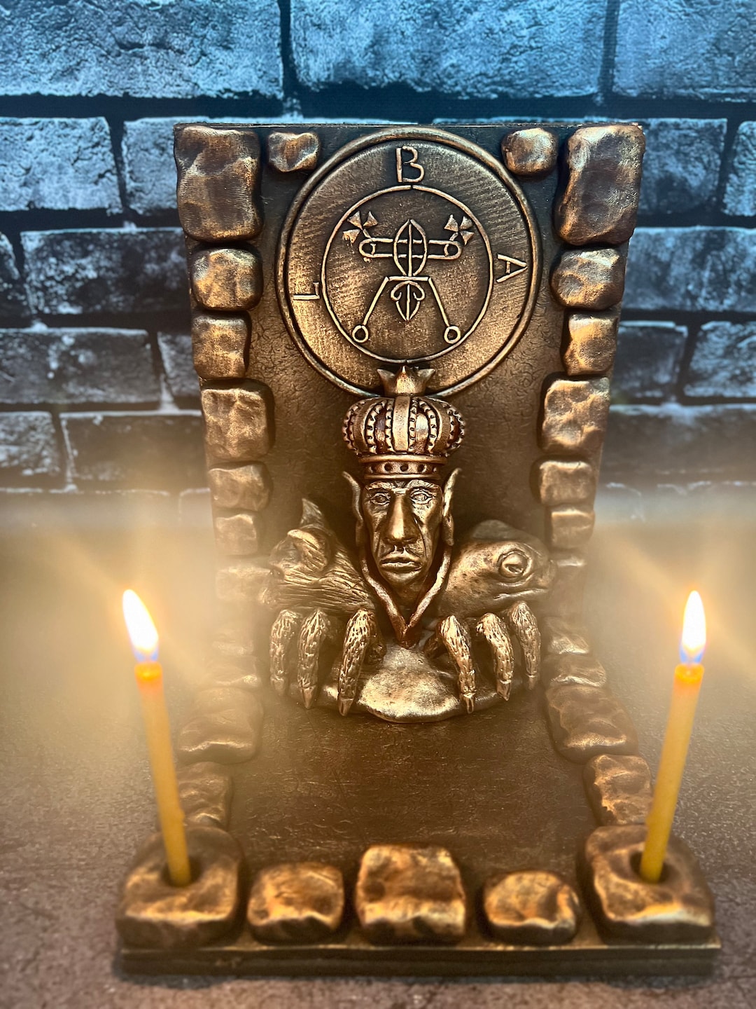 Bael Altar Statue Baal Figures Goetia Demon Solomon Magic Handcrafted ...