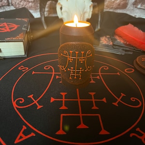Foras Candlestick Goetia Demon Sigil Candle Holder Altar Witchcraft ...