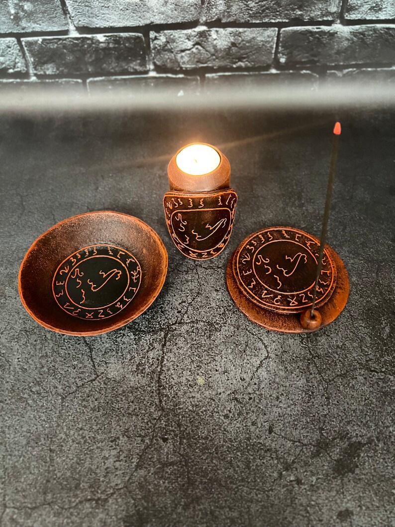 Lucifer Sigil Demonology Occult Altar SET - Etsy