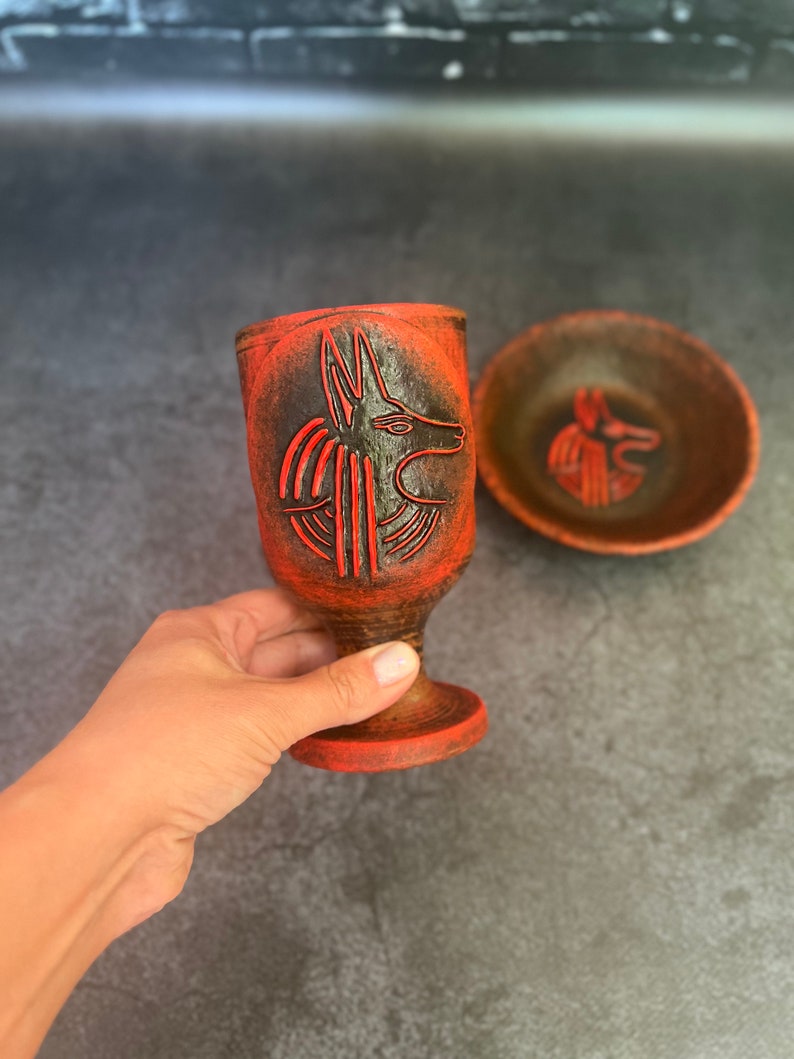 Anubis Egyptian God Altar SET - Etsy