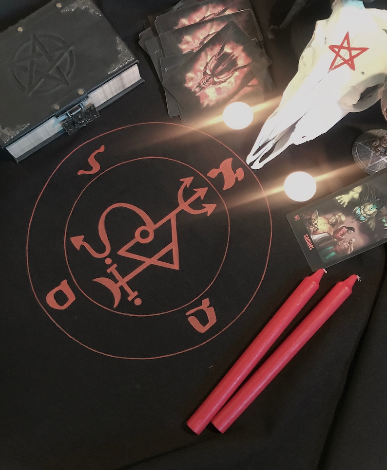 Samael Qliphoth Tablecloth Demon Sigil Altar Tool Witchcraft - Etsy ...