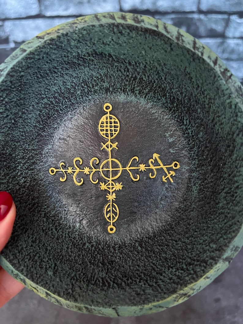 Voodoo Ti Jan Danto Veve Altar Plate - Etsy