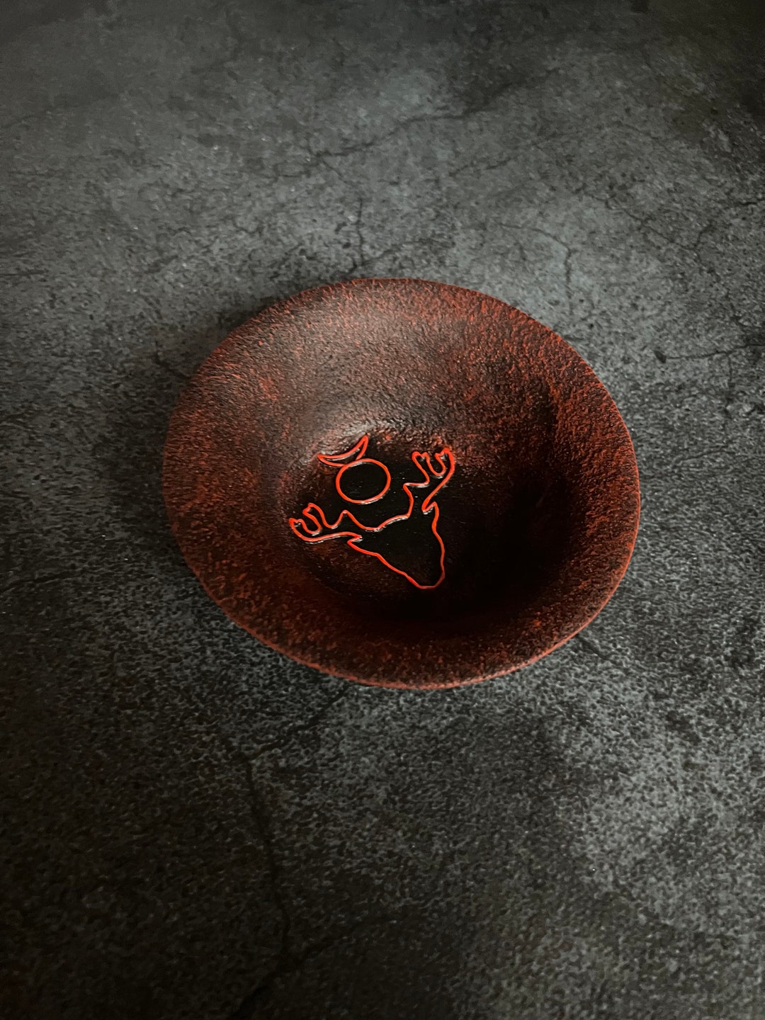 Cernunnos Offering Bowl Horned God Altar Plate Wicca Tool Witchcraft ...