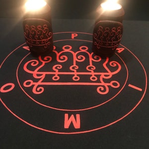 Paimon Skull Goetia Demon Sigil Demonology Altar Hand-painted | Etsy