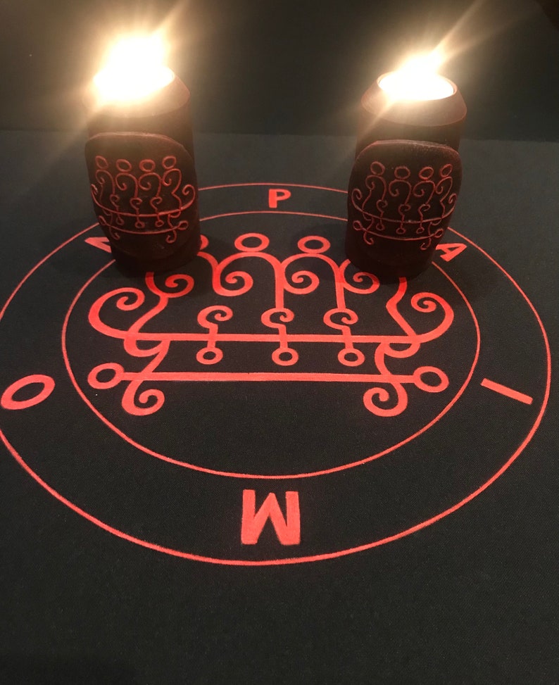 Paimon Skull Goetia Demon Sigil Demonology Altar Hand-painted | Etsy