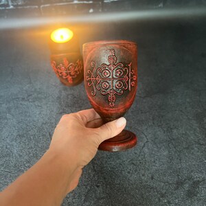 Papa Legba Set Voodoo Symbol Altar Cup Candlestick Ritual Goblet Candle ...