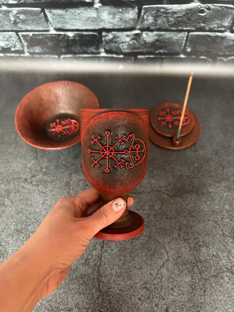 Valac Sigil Goetia Altar SET Ritual Tool Lesser Key Solomon Demonology ...