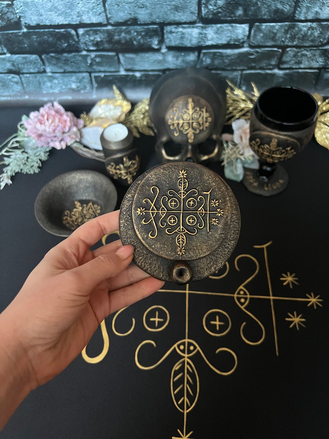 Papa Legba Altar Ritual Incense Holder Voodoo Witchcraft Supplies ...