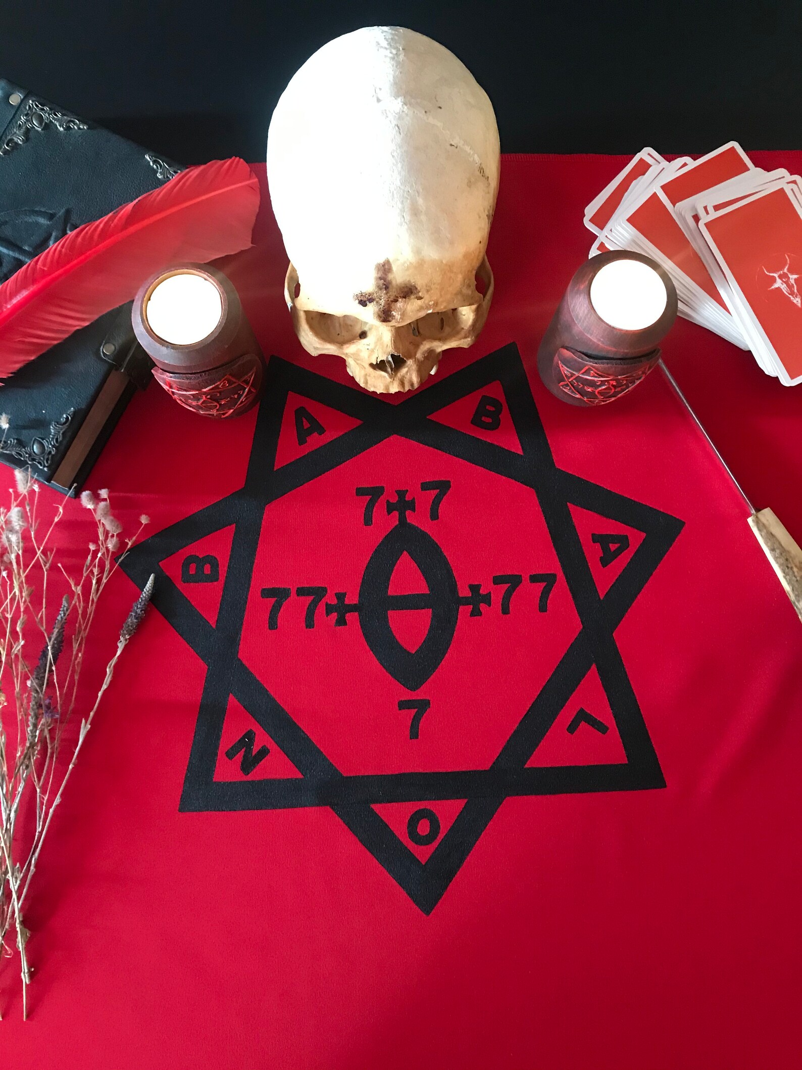 Babalon Tablecloth Thelema Crowley Babalon Sigil Altar Tool | Etsy