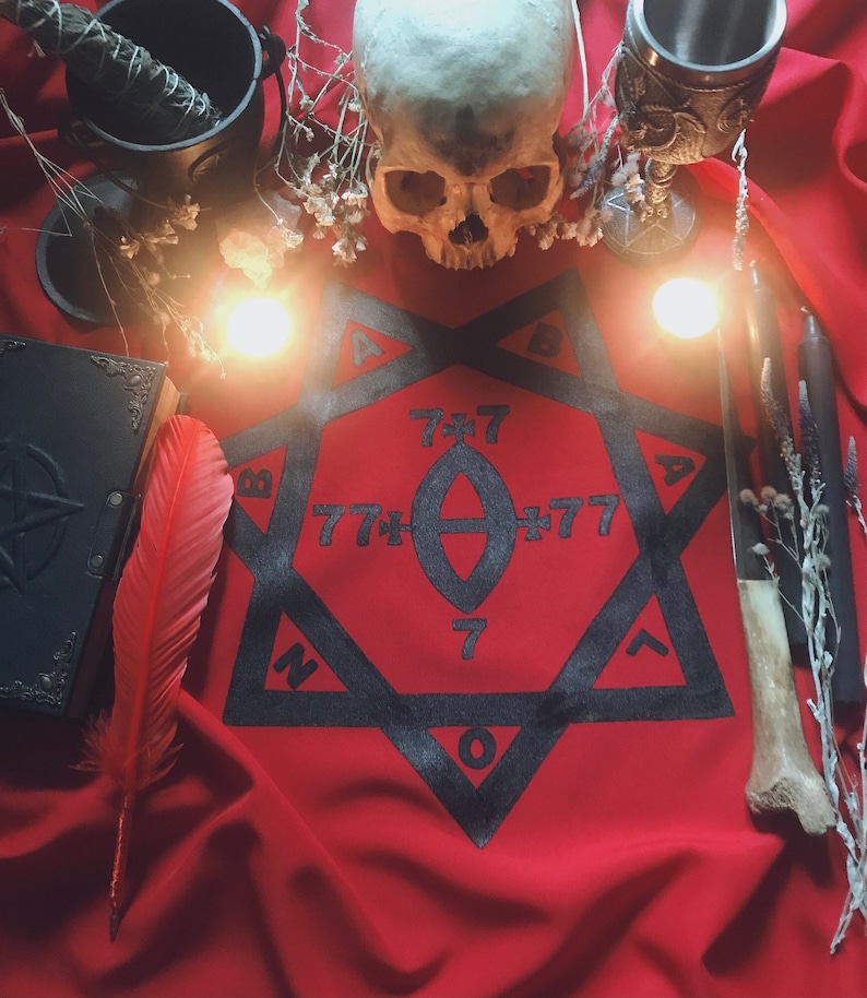 Babalon Tablecloth Thelema Crowley Babalon Sigil Altar Tool - Etsy