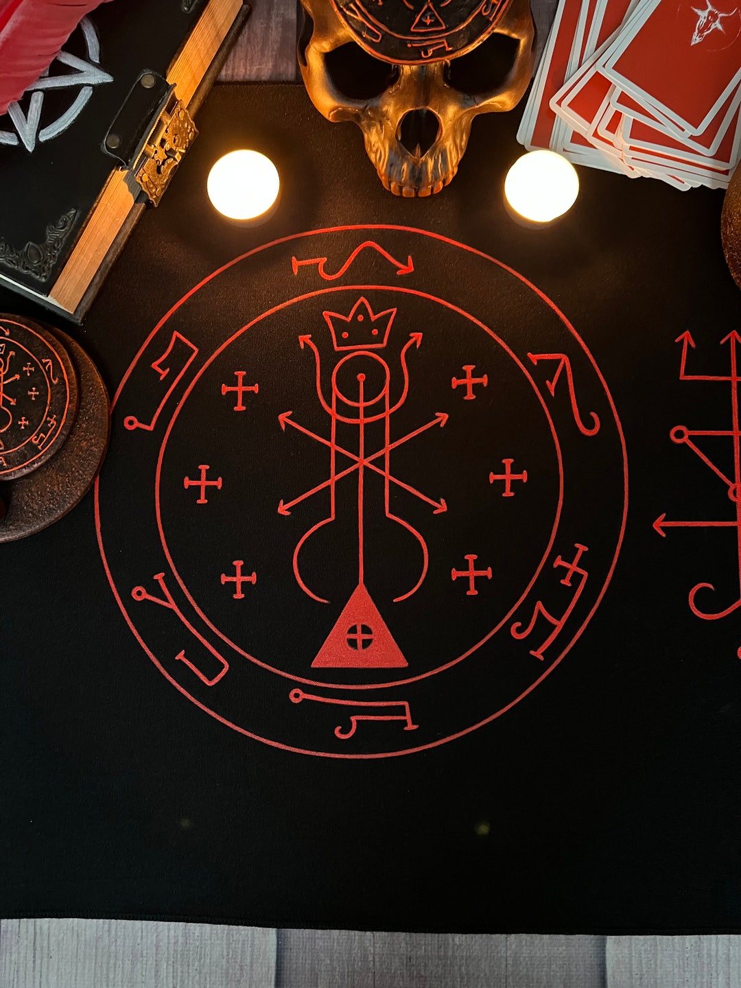 Belphegor Altar Ritual Tablecloth Chaos Magic Demonology Occult ...
