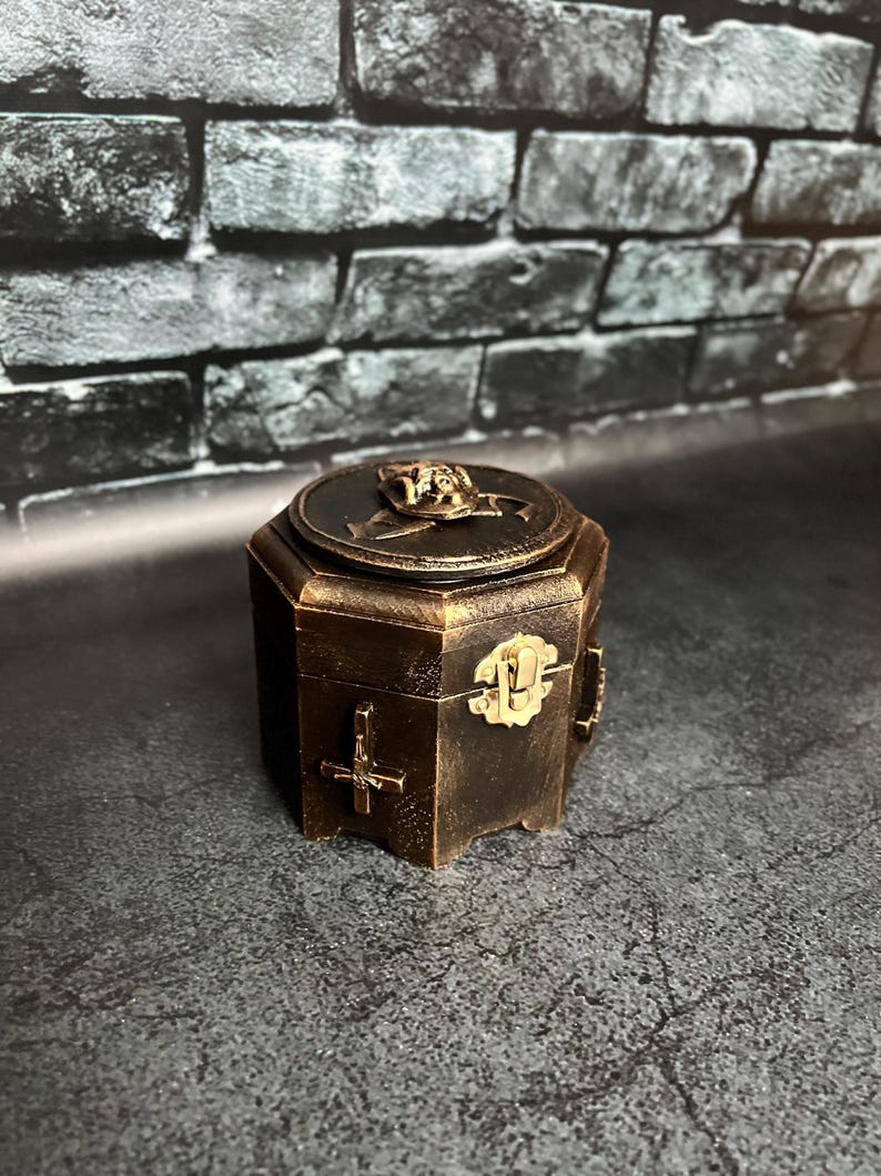 Satanic Altar 666 Box Inverted Cross Demon Decor Witchcraft Supplies ...