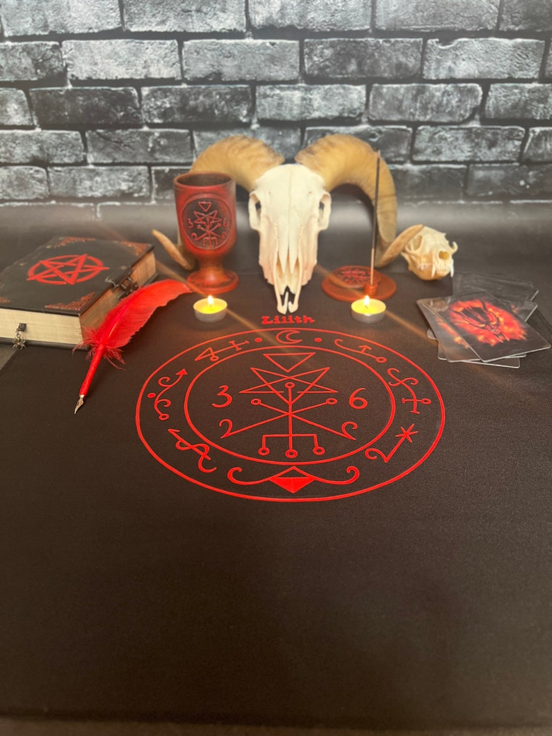Lilith Sigil Altar Tablecloth - Etsy