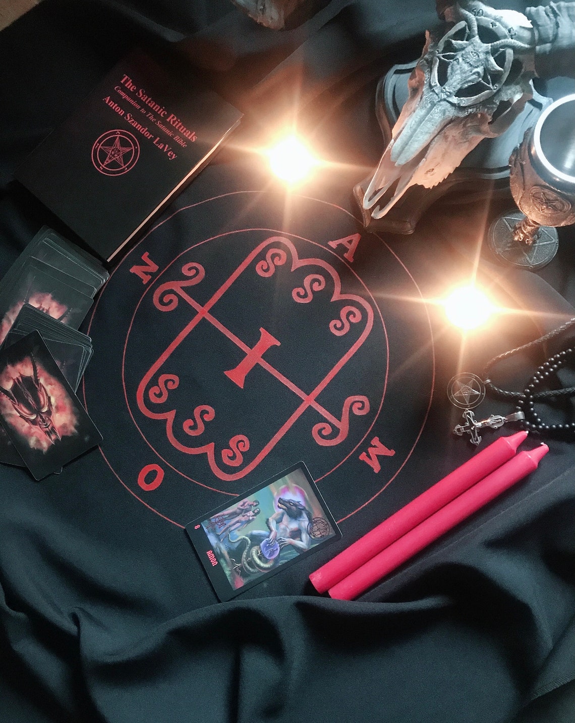Amon Tablecloth Goetia Demon Sigil Invocation Demon Occult - Etsy